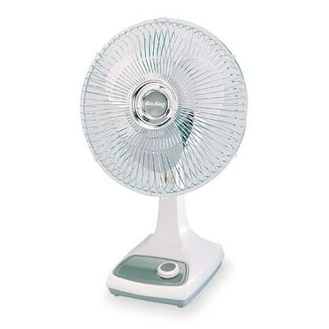 HomePointe Westpointe 12-Inch 3-Speed Oscillating Table Fan with Tilt ...