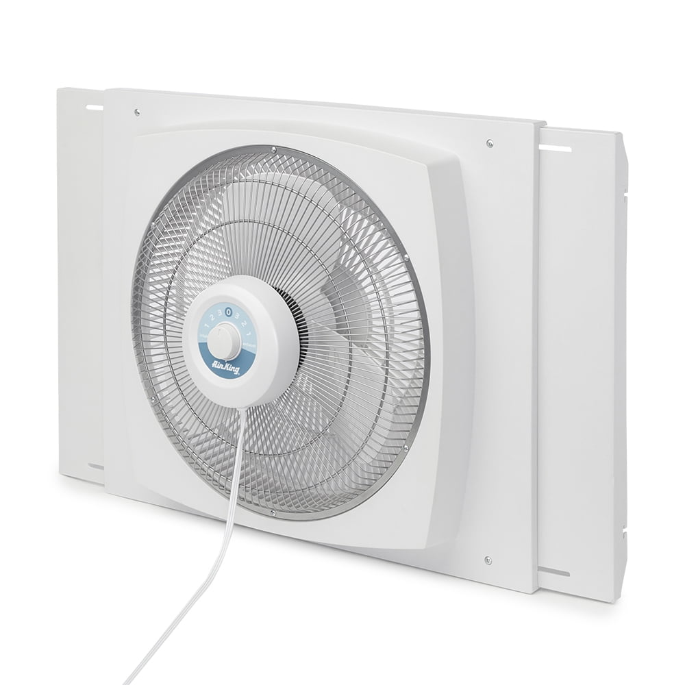 "Air King 16"" Storm Guard Window Fan, 3-Speed, 1/16 HP, Durable ...
