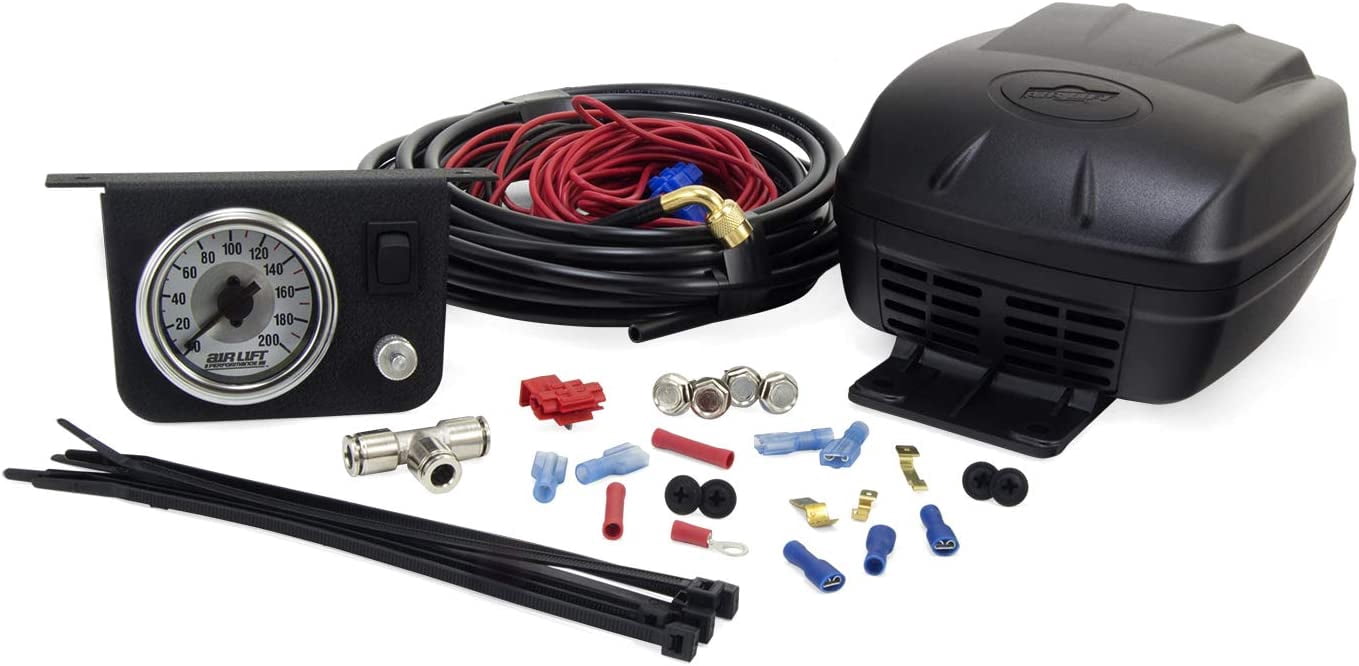 Air Lift Air Shock Controller Air Compressor and Pressure Gauge - 25804 ...