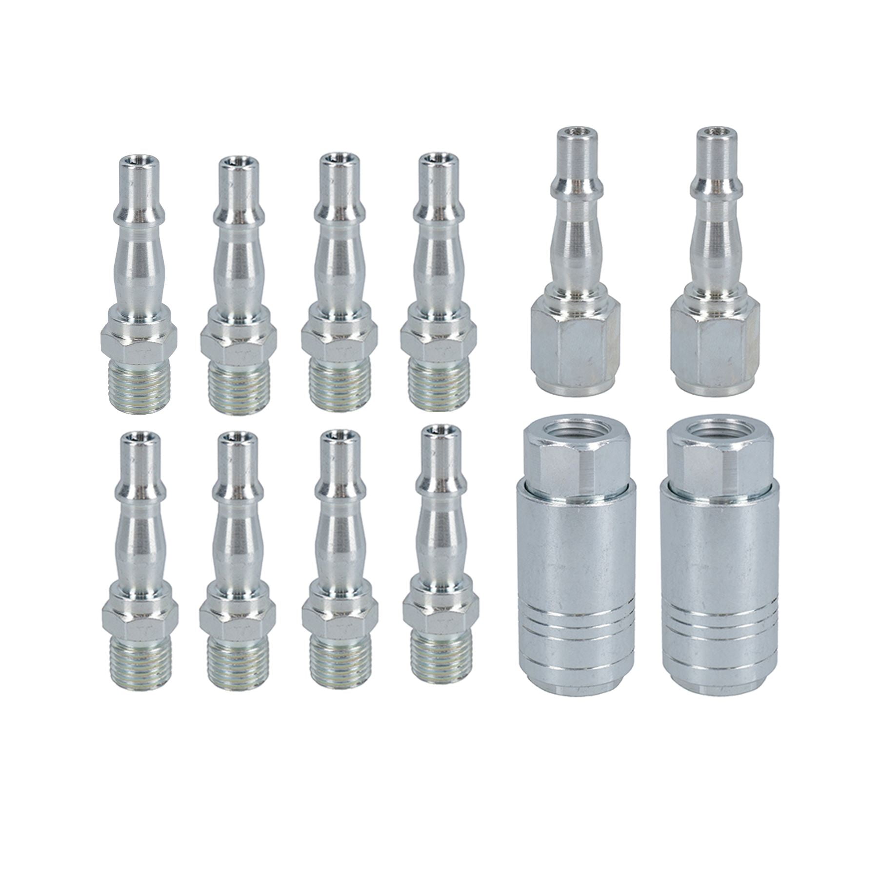 Air Line Hose Compressor Fitting Connector Quick Release Set Female 1/4 ...