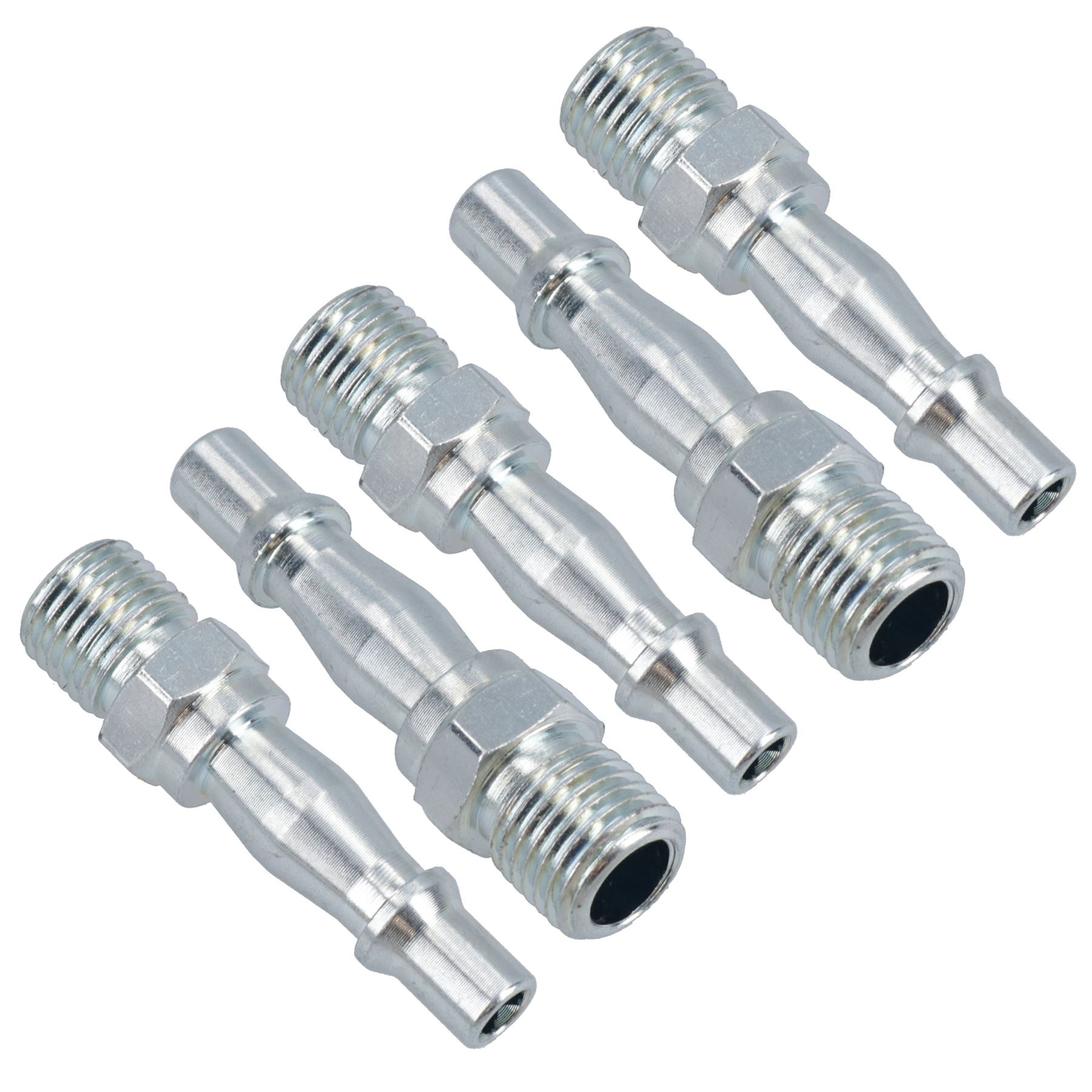 Air Line Hose Fitting Connector Quick Release 1/4 Male Thread 5pk FT010 ...