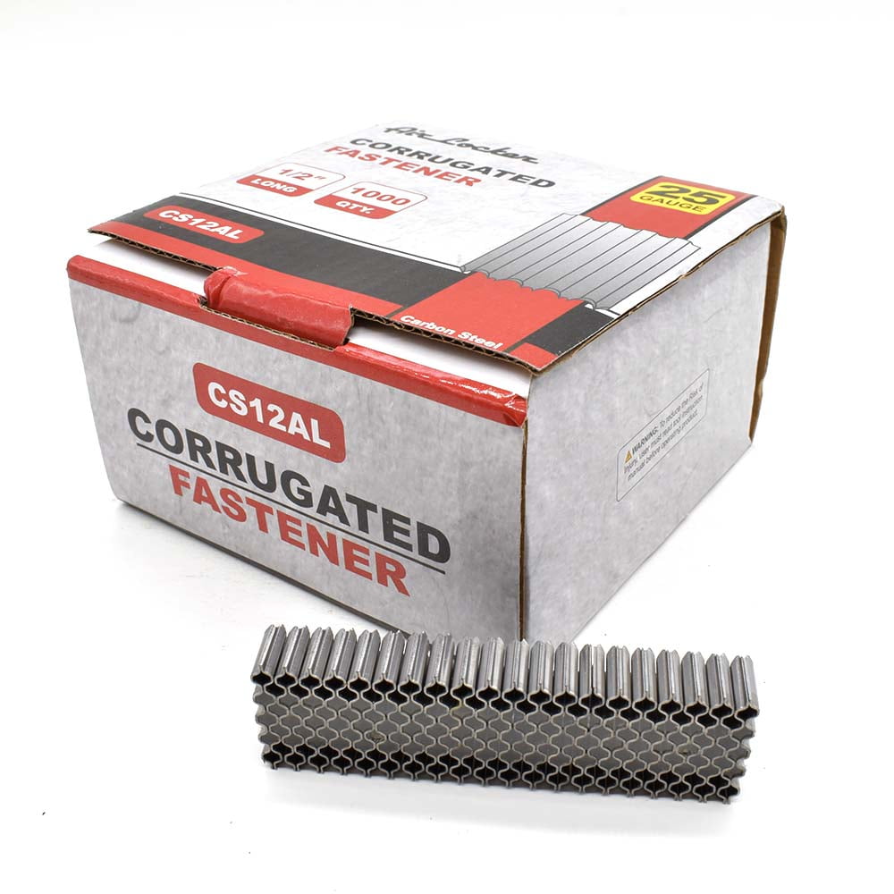 Air Locker CS12AL - Corrugated "W" Fastener Staples 1/2" Long, 1000 ...