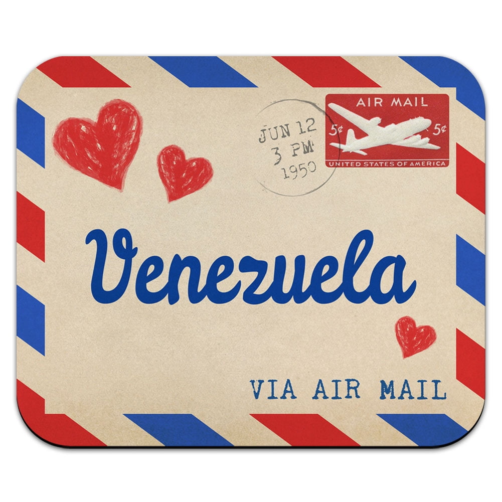Air Mail Postcard Love for Venezuela Mouse Pad - Walmart.com