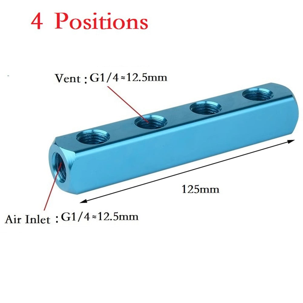 Air Manifold Distributor /4In Pt Thread Port Pneumatic Quick Plug-In ...