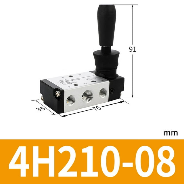 Air Manual Valve Pneumatic Control Valve Hand Lever Operated Control Valve 4H210-08 - Walmart.com