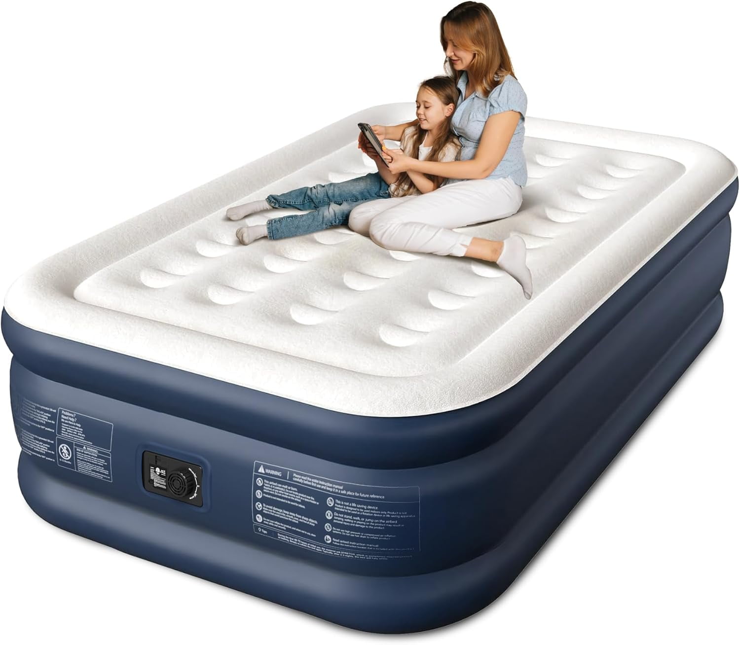Air Mattress, 18" Raised Full Size Self Inflatable Blow Up Mattress ...