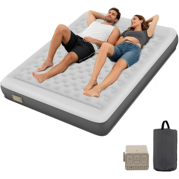 Air Mattress Bed with Removable Multi-function Air Pump, Self ...