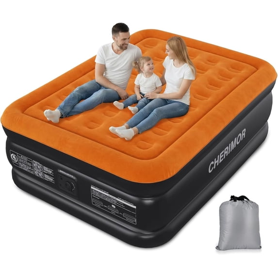 Air Mattress with Built-in Pump, 800 lbs Max Support, Edges Design, 48 ...