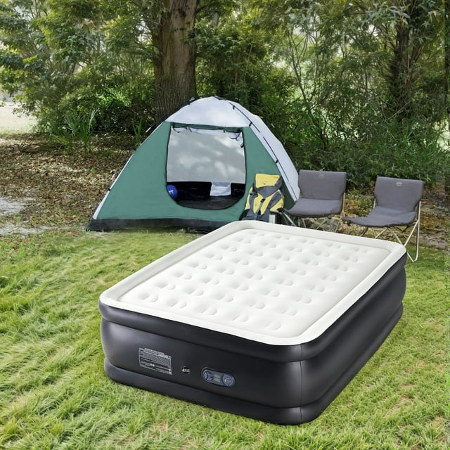 Air Mattress Queen with Built in Pump, 18 Inch Elevated Quick Inflation ...