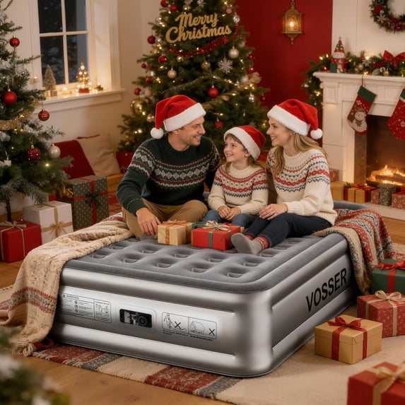 Air Mattress Queen with Built in Pump, 18" Raised Self Inflatable ...