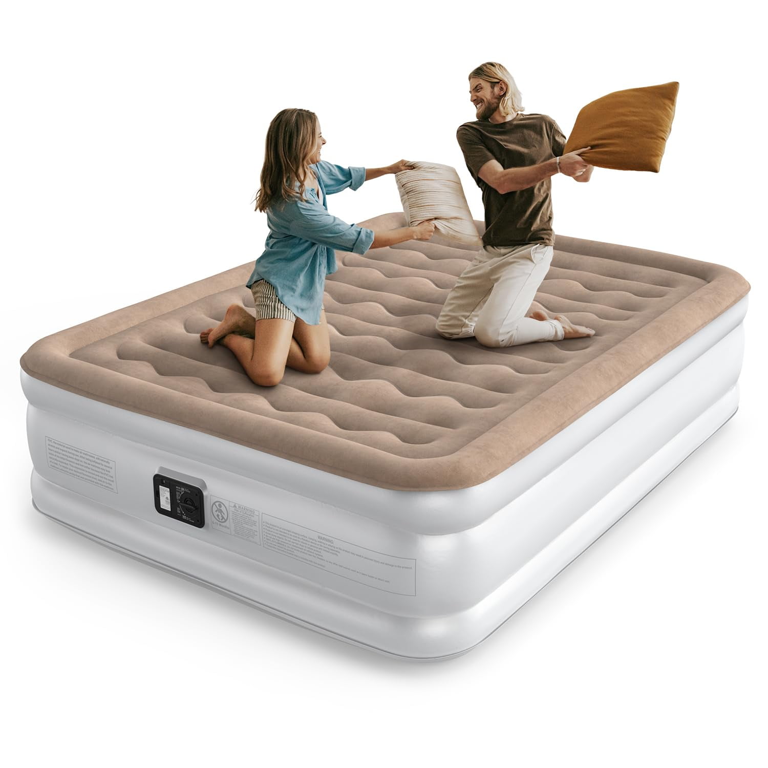 Air Mattress Queen with Built in Pump, Inflatable Mattress, Upgraded ...