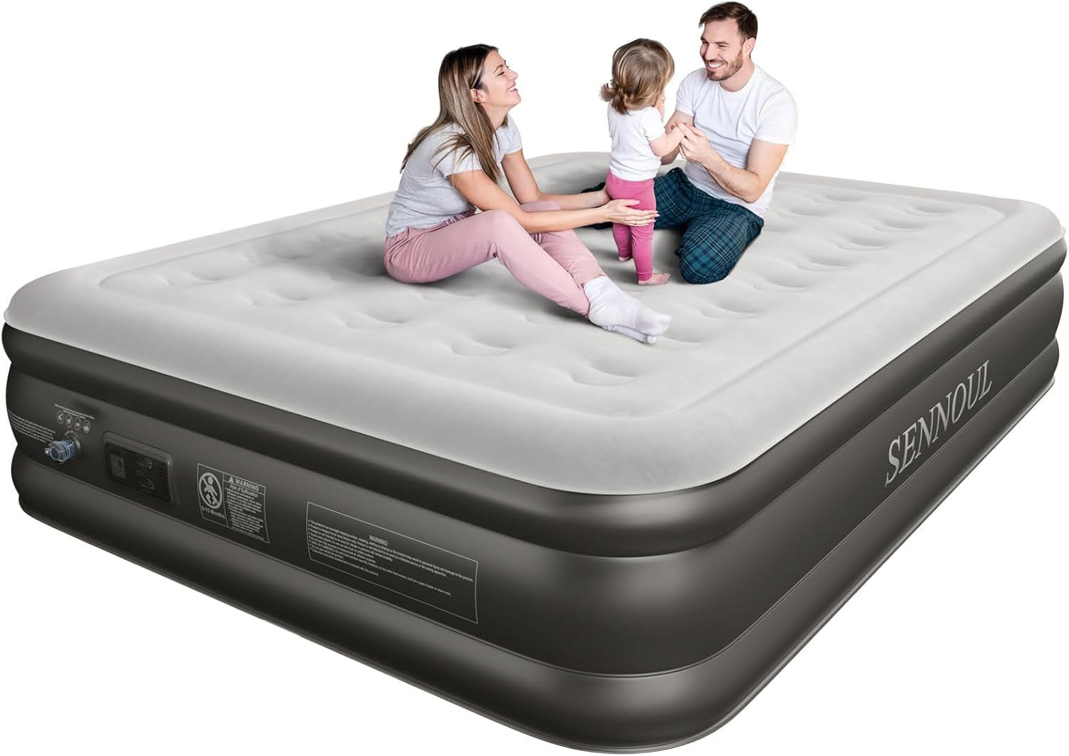 Air Mattress Queen with Built in Pump - Upgraded Blow Up Bed,2 Mins ...