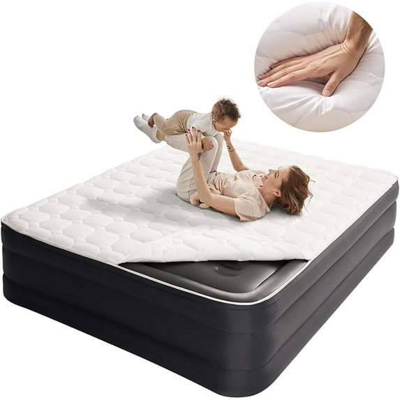 Air Mattress Queen With Built in Pump - Upgraded Blow Up Bed,2 Mins ...