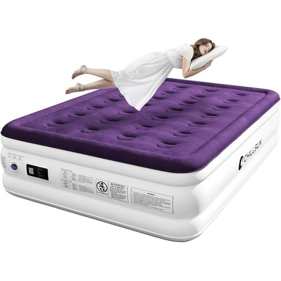 Air Mattress Queen With Built in Pump - Upgraded Blow Up Bed,2 Mins ...