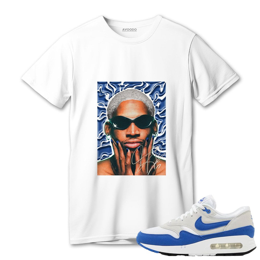 Air Max 1 86 Royal T-Shirt Match Vintage Dennis Rodman Up to size 4XL ...