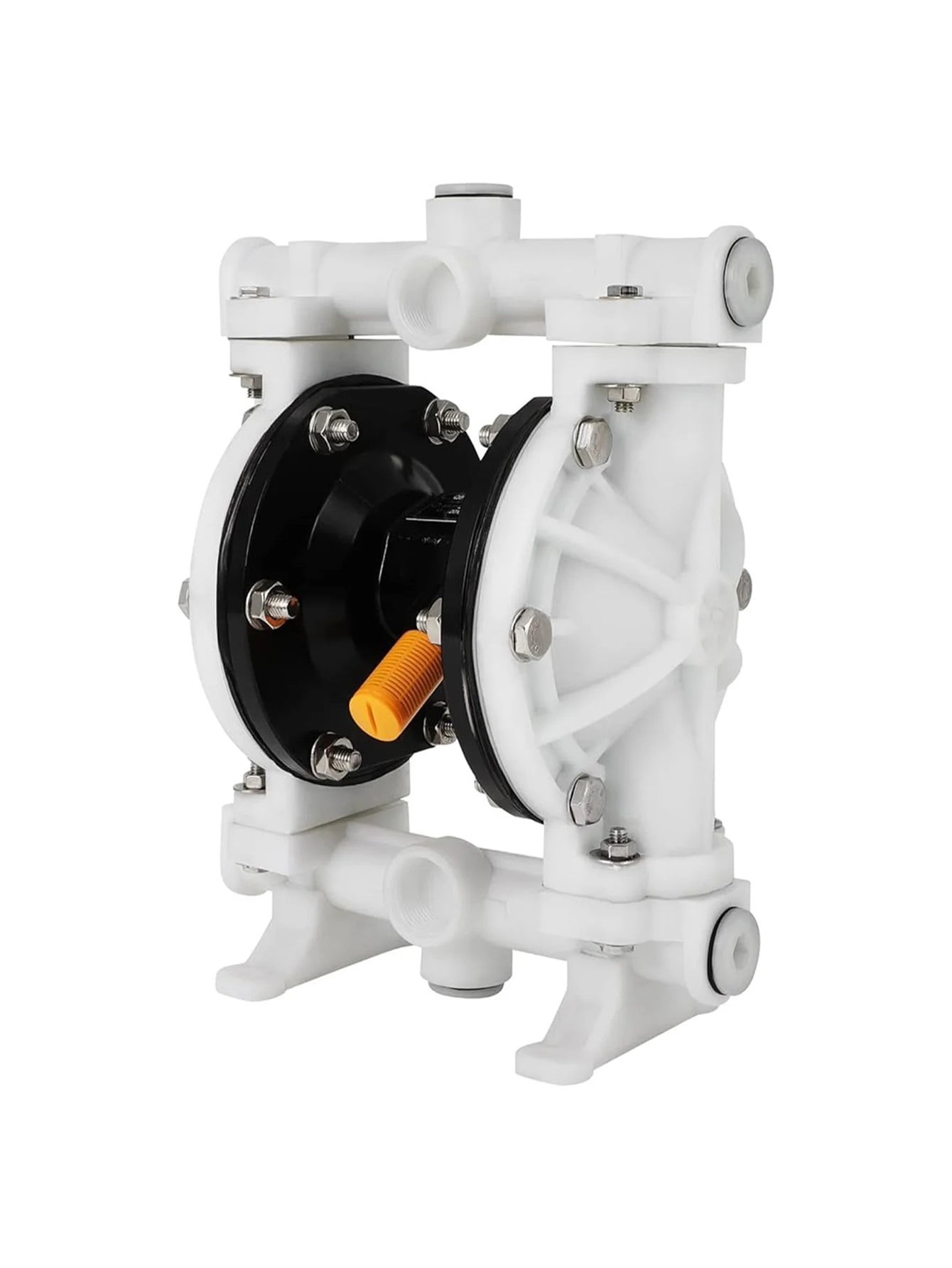 Air Operated Double Diaphragm Pump 1/2 Inch Inlet Pneumatic For Chemical, QBK-15 10 GPM Dual ...