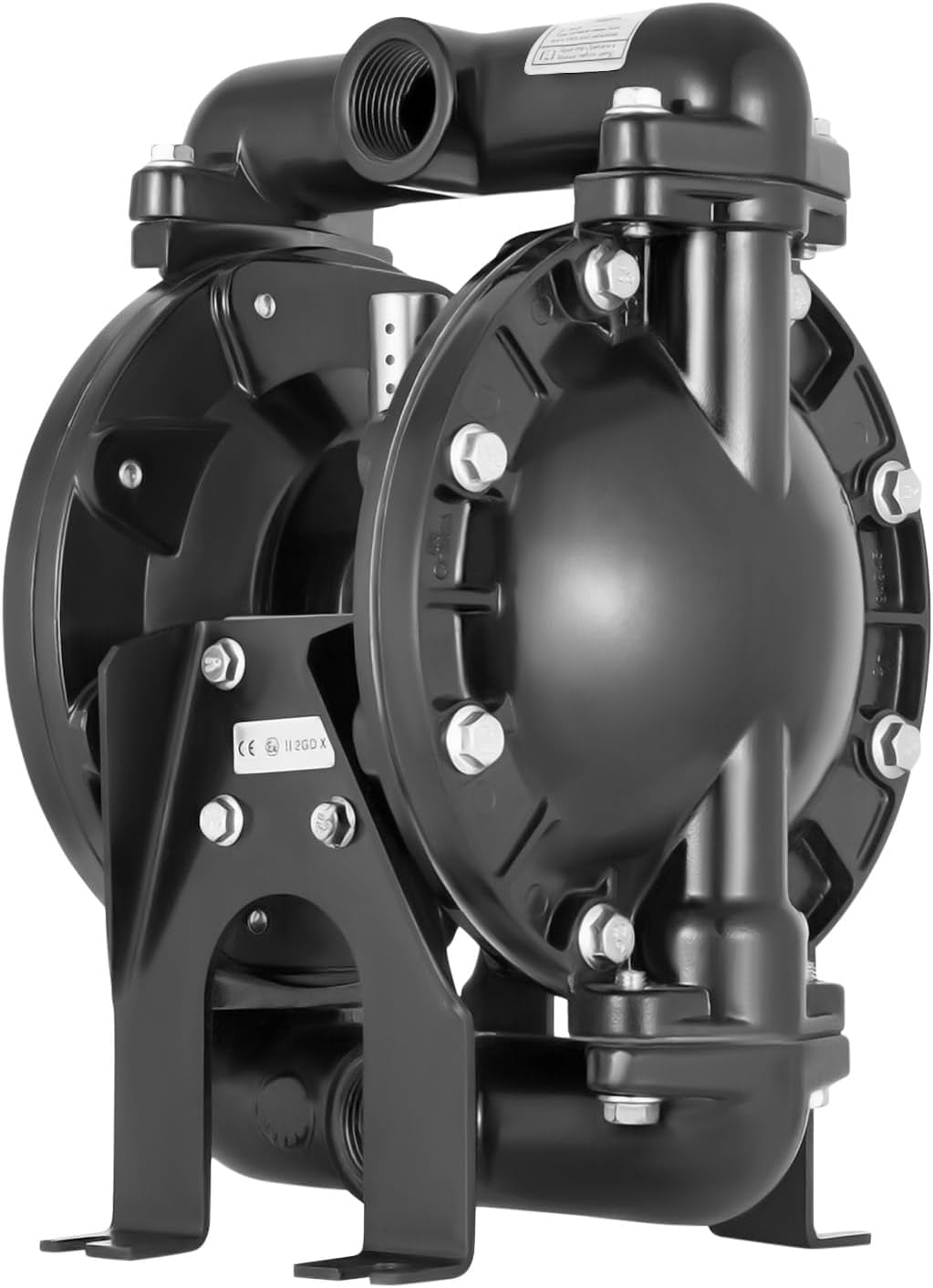 Air-Operated Double Diaphragm Pump 1 Inch Inlet & Outlet, Heavy Duty Pneumatic Diaphragm ...