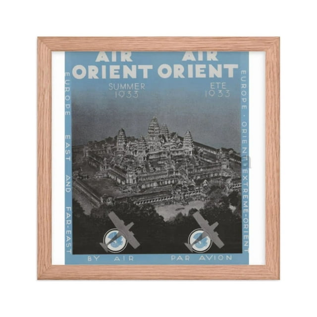 Air Orient Brochure, Summer 1933, Framed Vintage Travel Poster ...