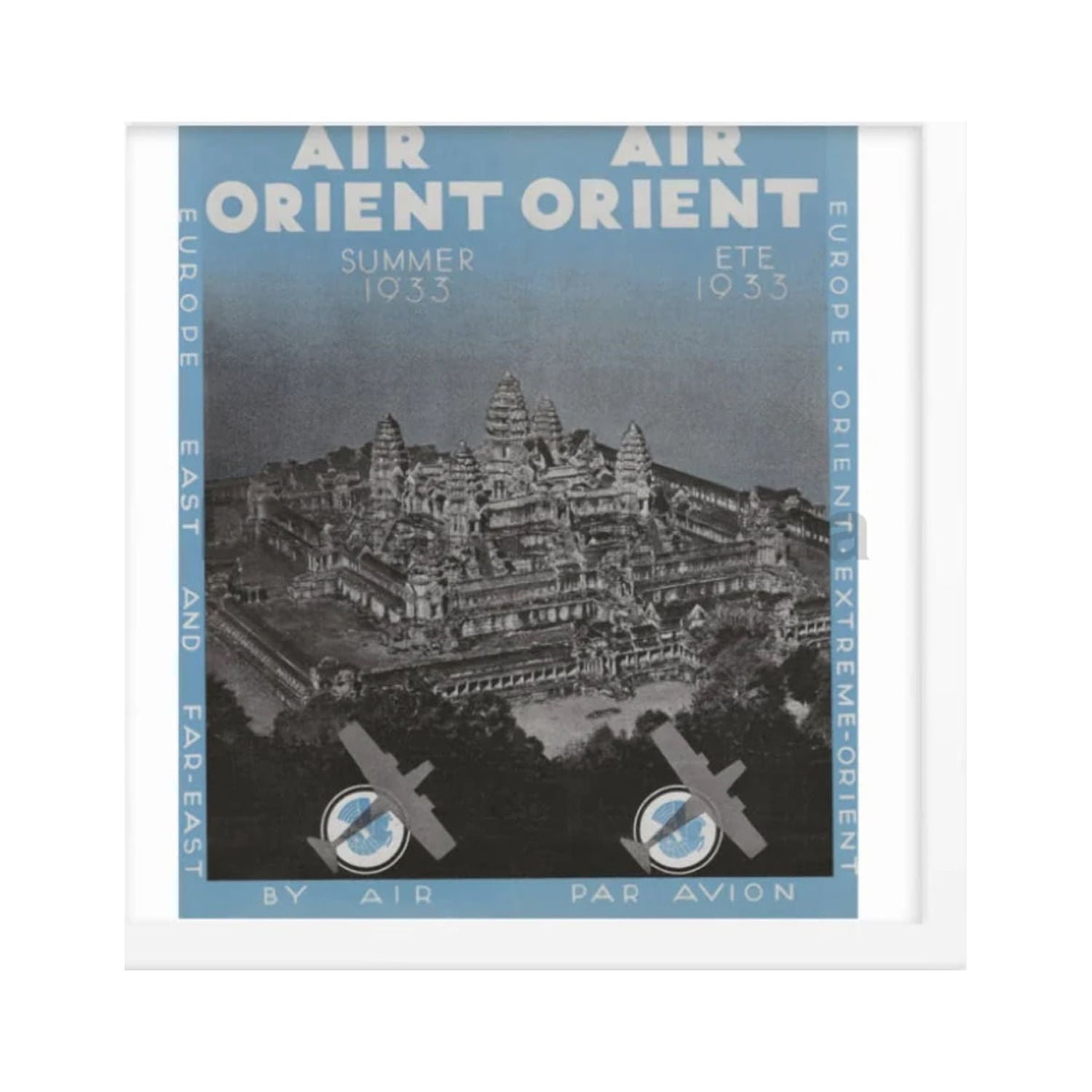 Air Orient Brochure, Summer 1933, Framed Vintage Travel Poster ...