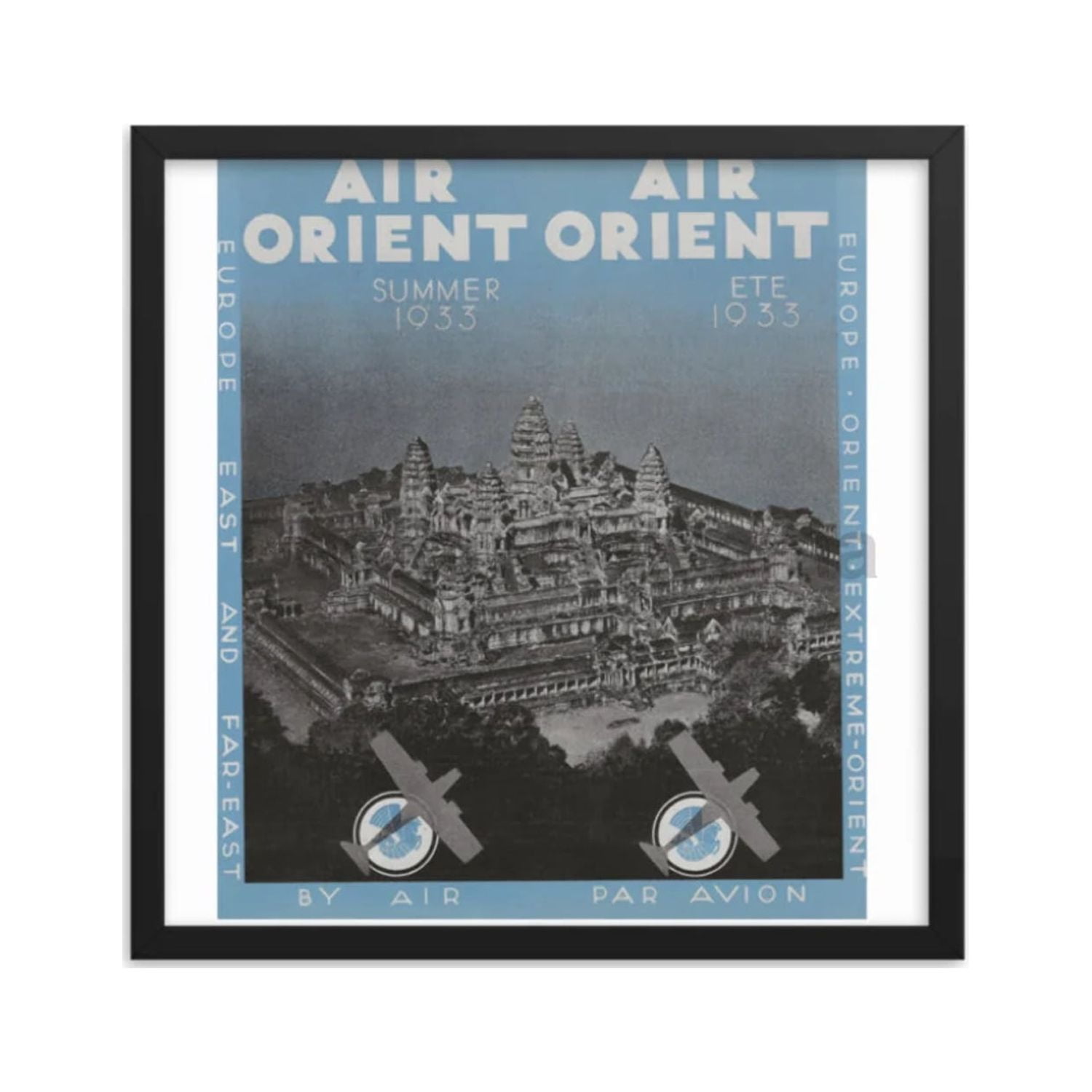 Air Orient Brochure, Summer 1933, Framed Vintage Travel Poster ...