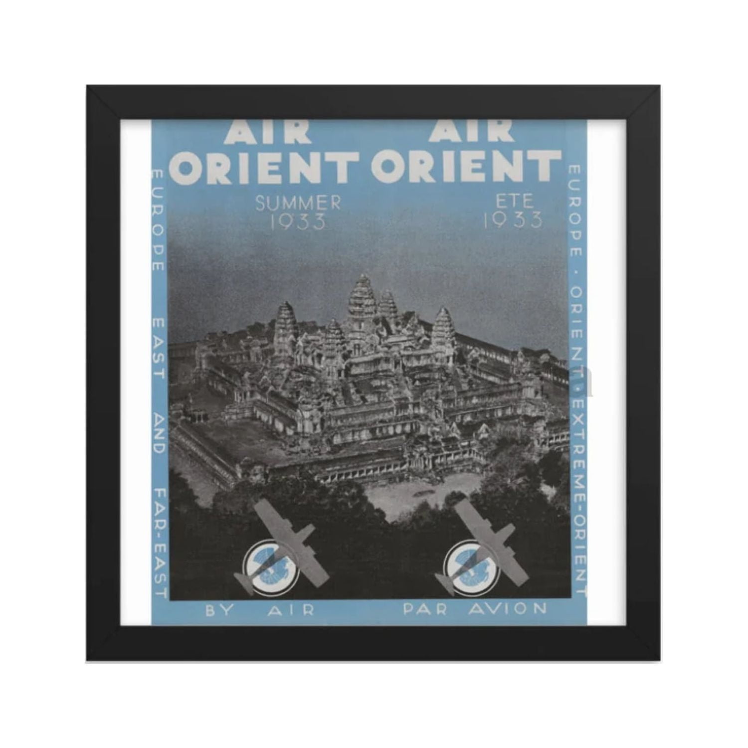 Air Orient Brochure, Summer 1933, Framed Vintage Travel Poster ...