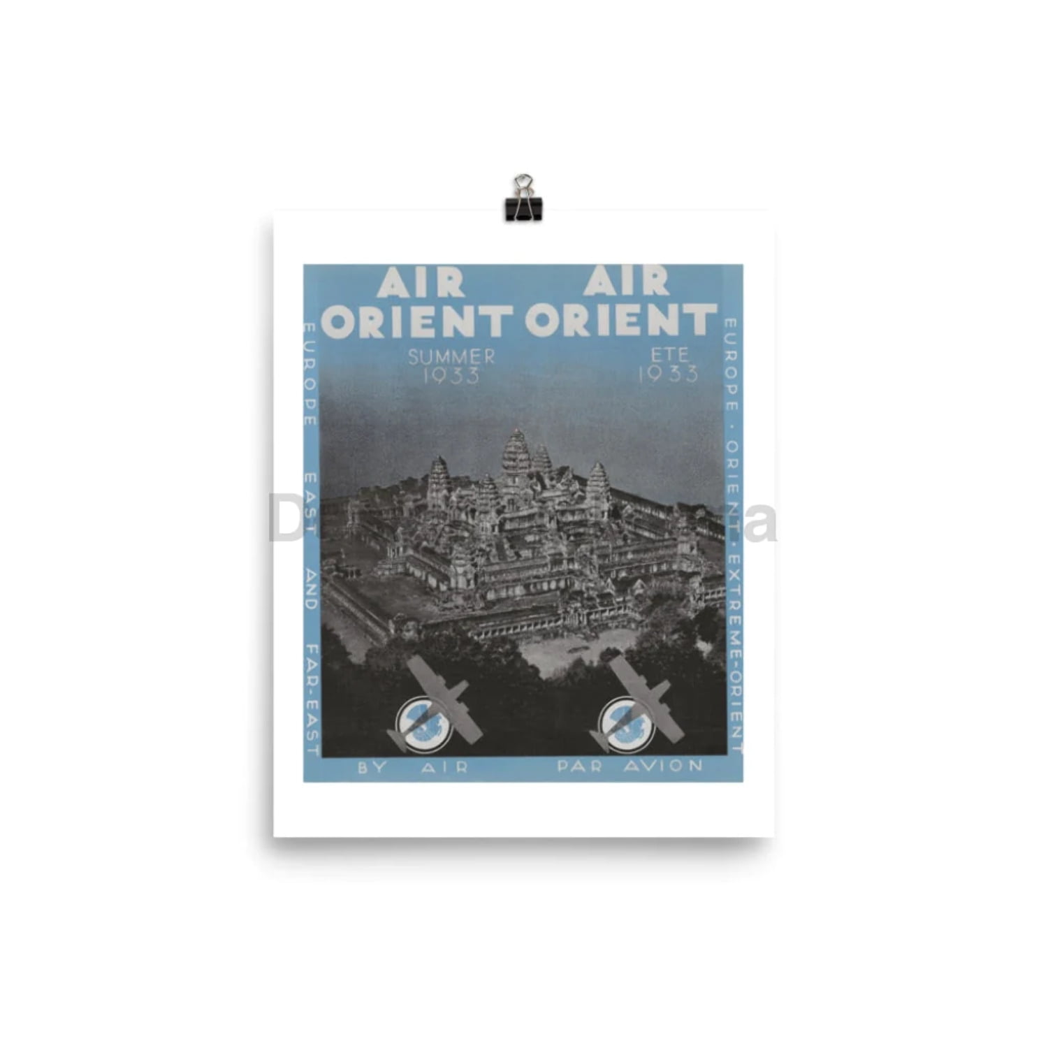 Air Orient Brochure, Summer 1933, Unframed Vintage Travel Poster ...
