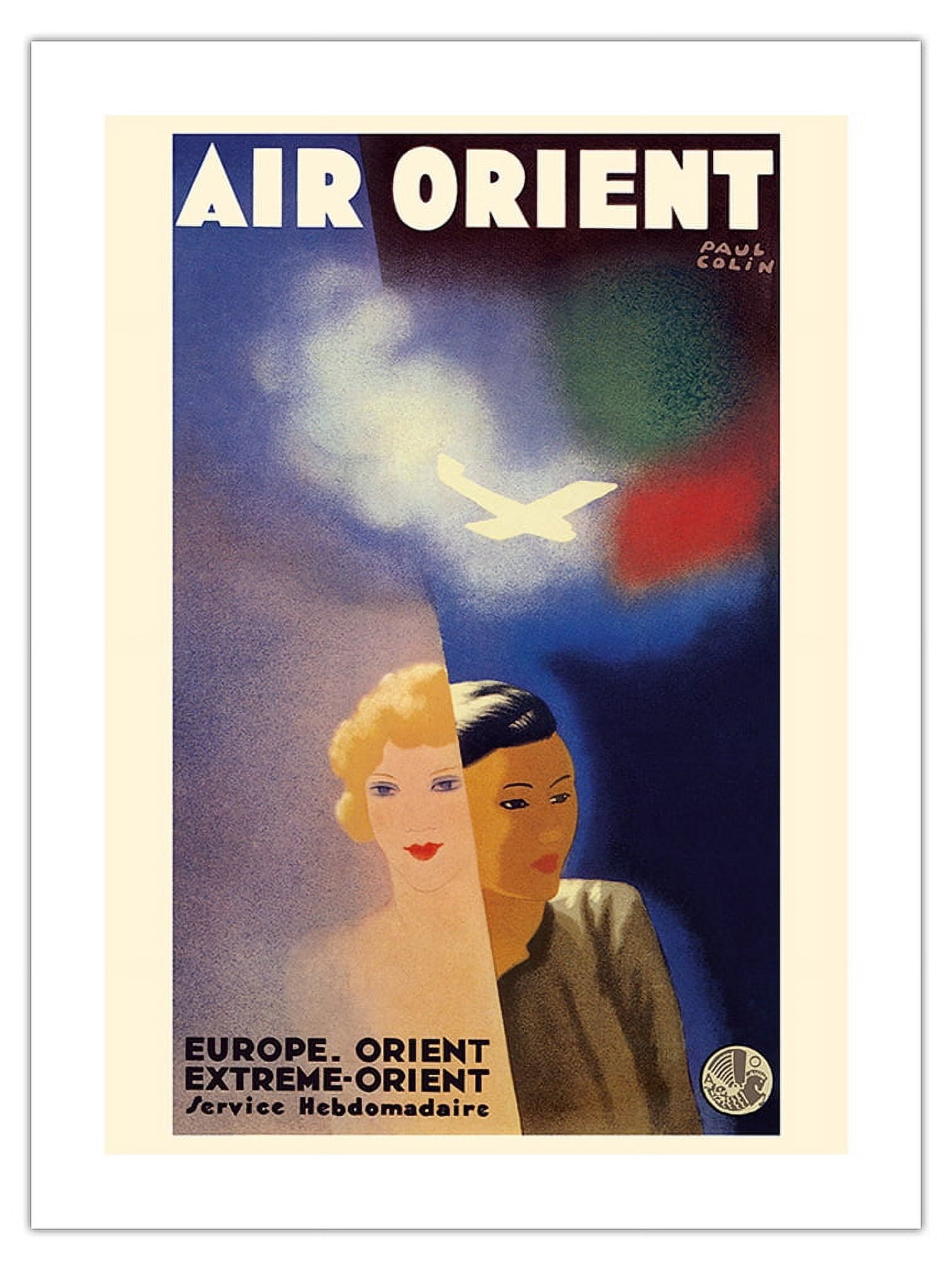 Air Orient - Service Weekly to Europe - East Asia (Orient) - Far East (Extrême-Orient) - Vintage ...