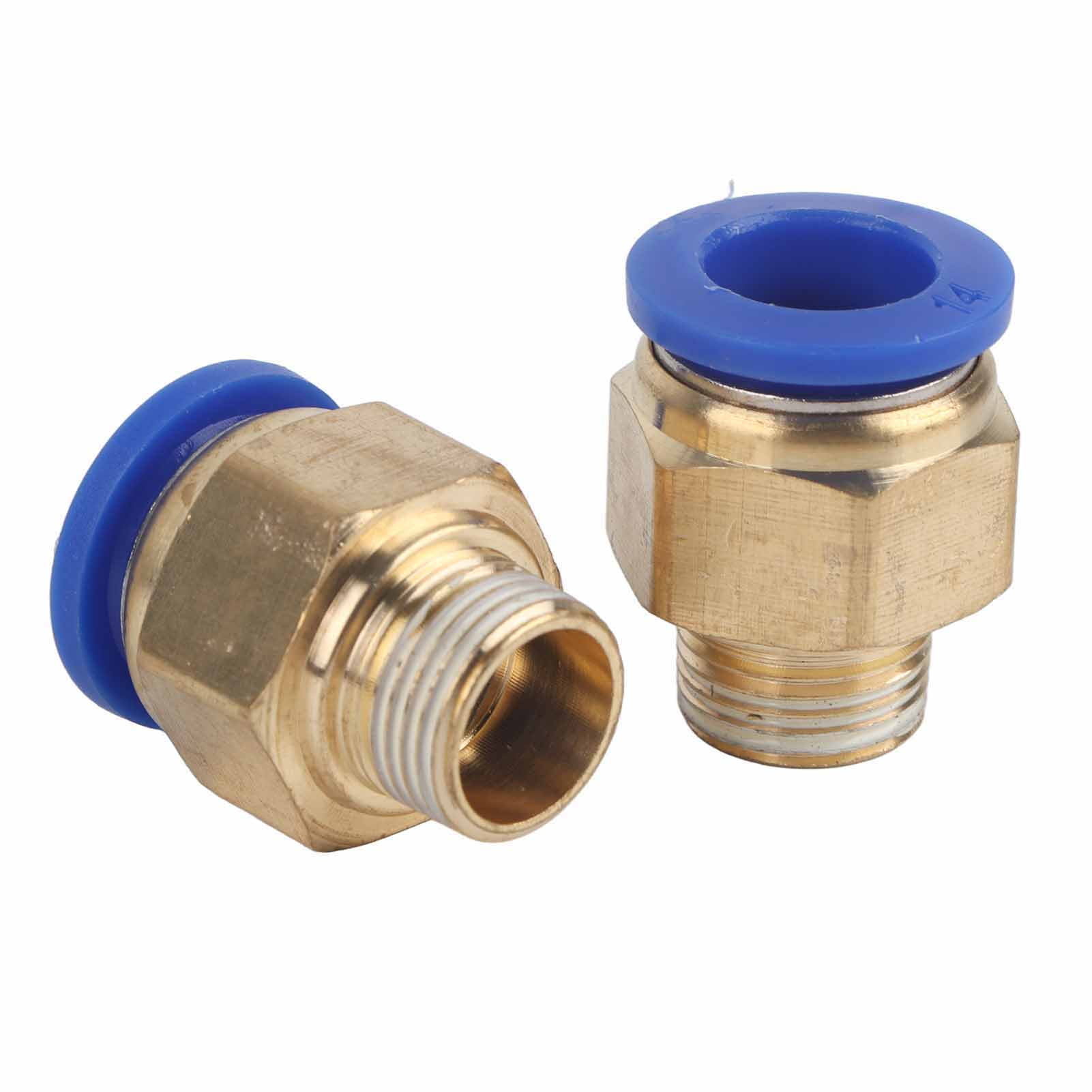 Air Pipe Pneumatic Fitting, Male Thread, Straight Push In Connector ...