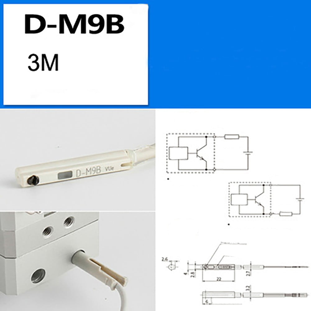 Air Pneumatic Cylinder Magnetic Reed Switch Sensor - Walmart.com