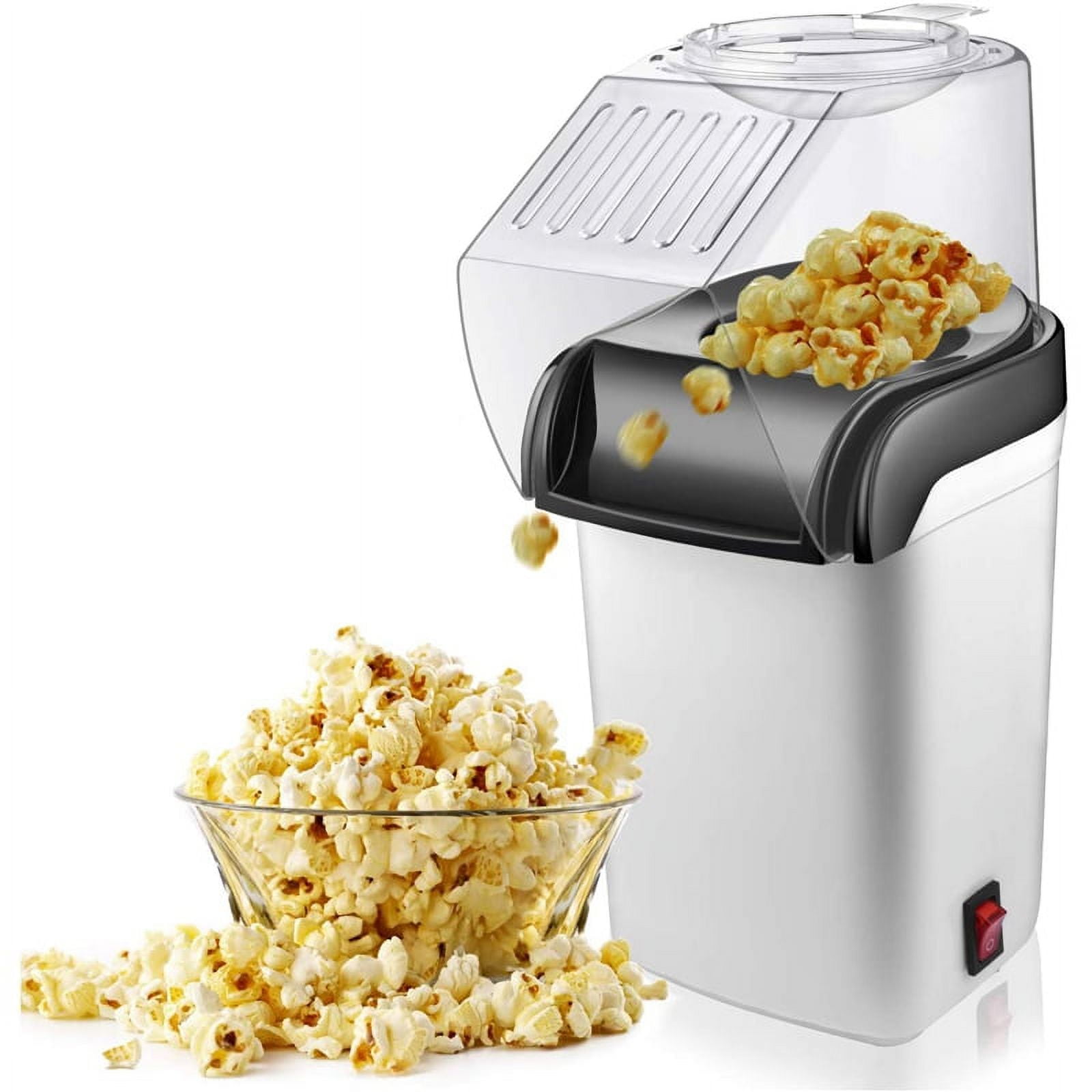 Air Popcorn Popper Maker, Electric Hot Air Popcorn Machine-1200W, Oil ...