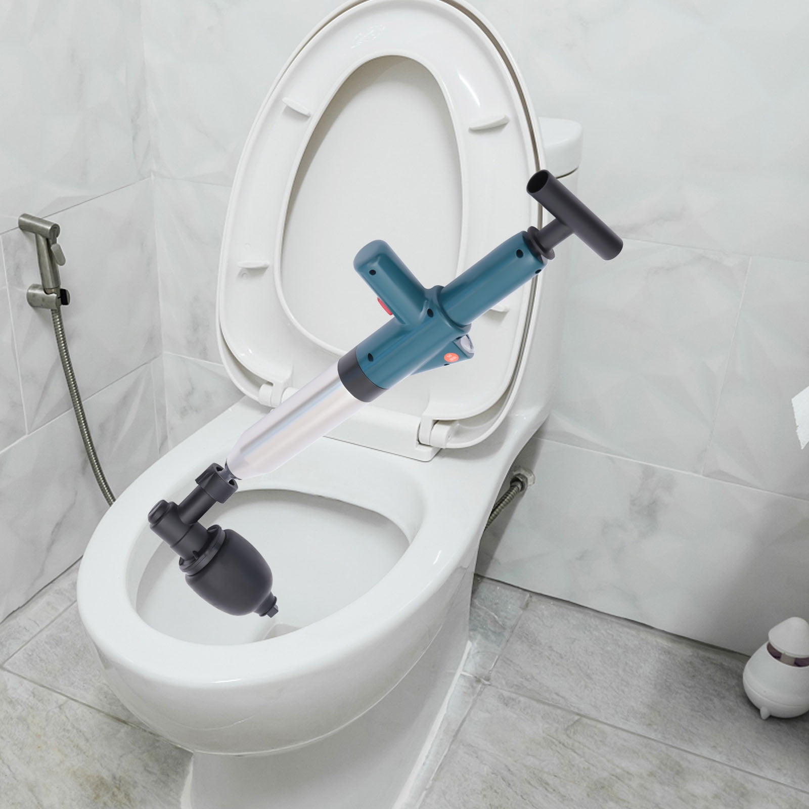 Air Power Siphon Toilet Plunger Washbasin Floor Drain Unclogger ...