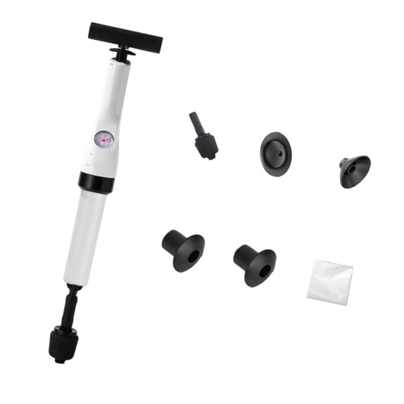 Air Powered Drain Cleaner Tool Toilet Pipe Blockage Removal For Sink ...