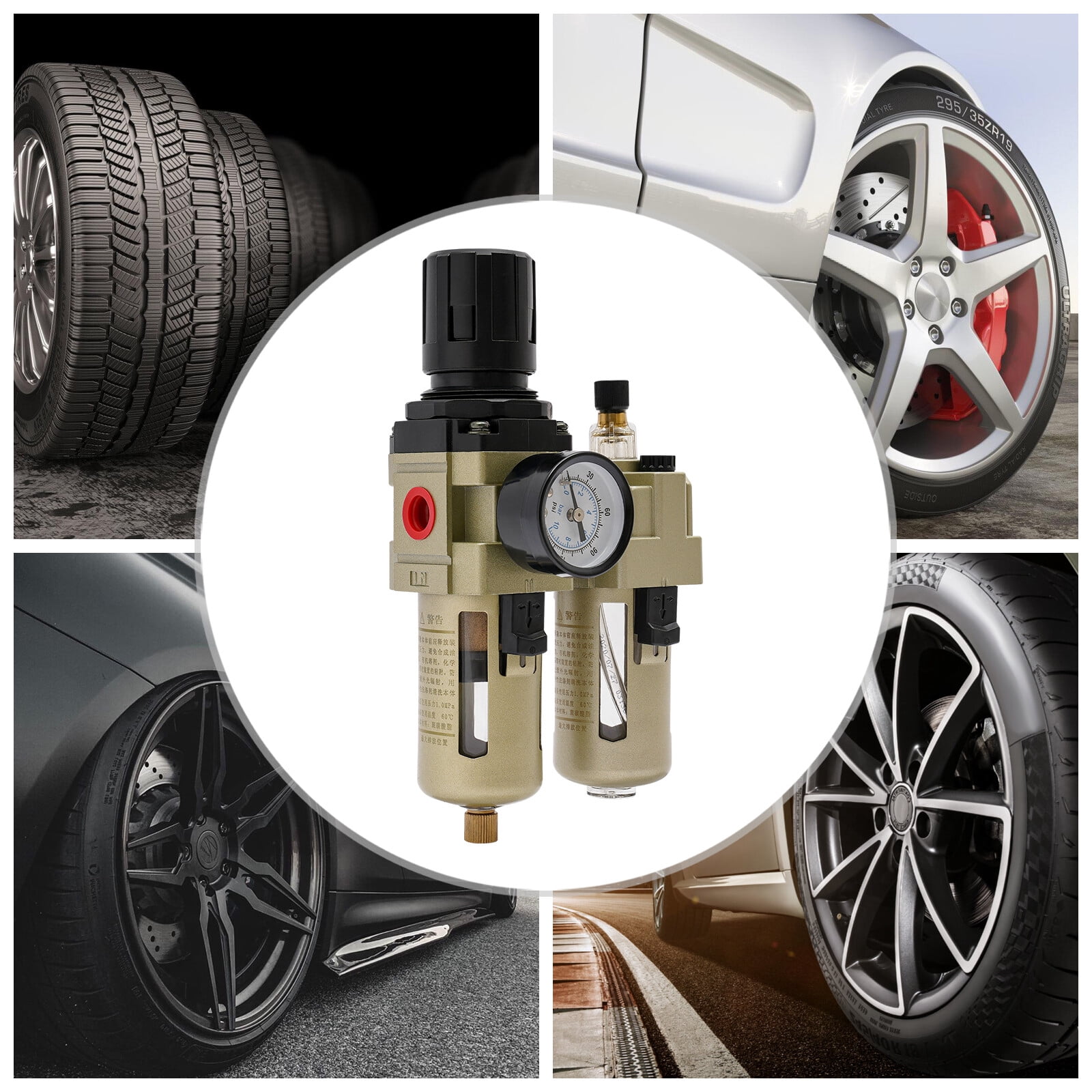 Air Pressor Oil Water Separator Regulator Trap Filter Tire Changer ...