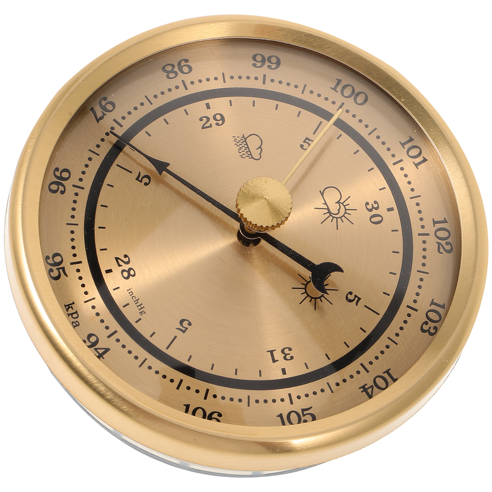 Air Pressure Gauge Thermometer Dial Design Barometer Portable Wall ...