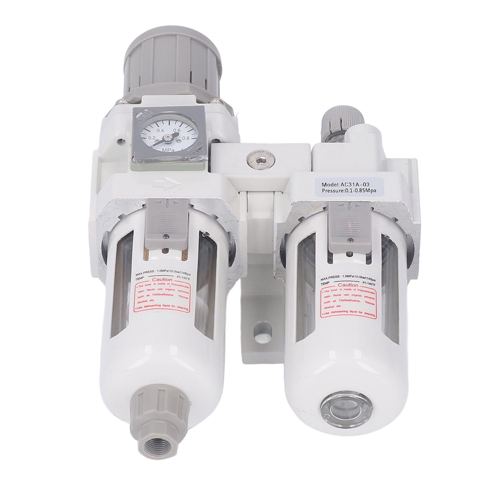 Air Pressure Regulator with Oil Water Separator Filter, G3/8in Drying ...