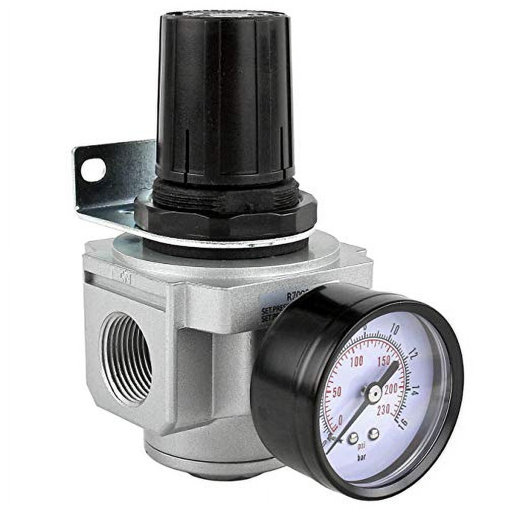 Air Pressure Regulator for compressor compressed air 3/4" FREE GAUGE ...
