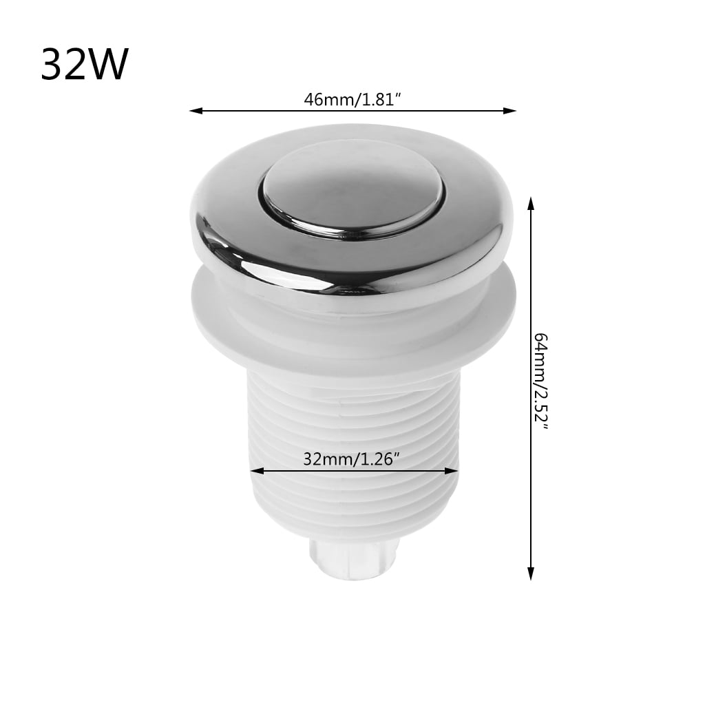 Air Pressure Switch On Off Push Button For Bathtub Garbage Disposal for ...