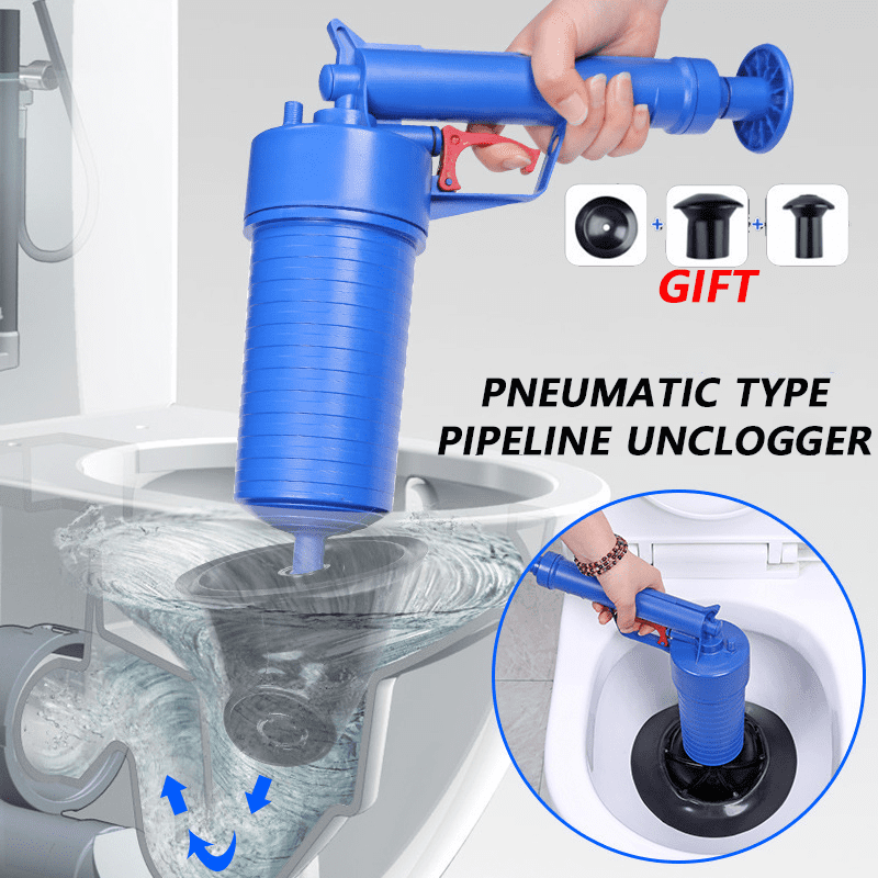 Air Pump Pressure Unblocker Pipe Plunger Drain Cleaner Sewer Sinks ...