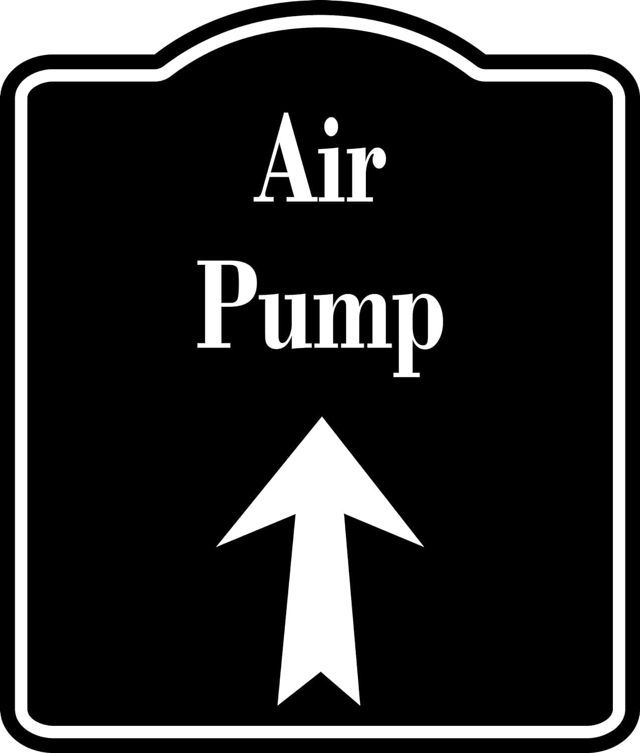 Air Pump Up Arrow BLACK Aluminum Composite Sign, 8.5"x10" - Walmart.com