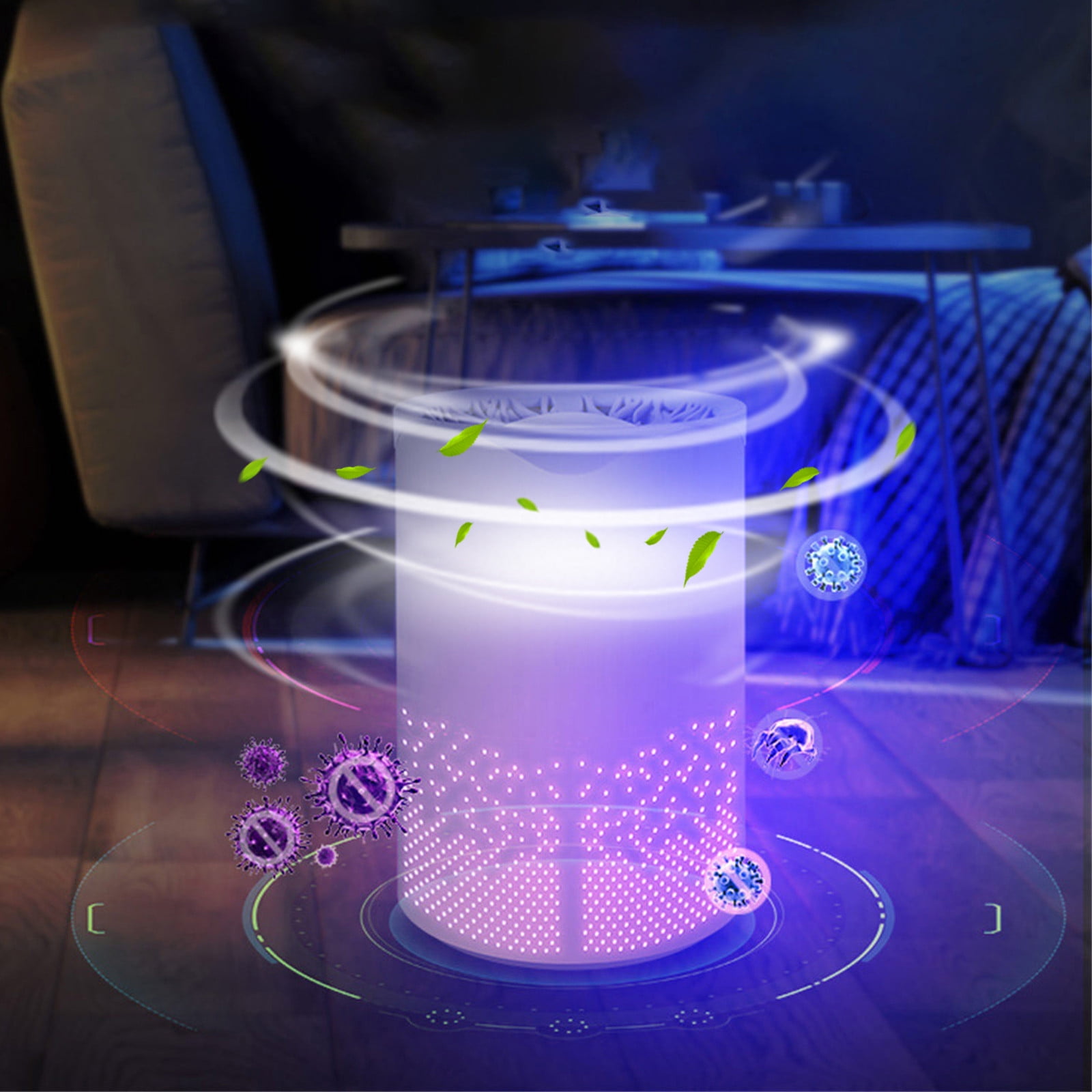 Air Purifier for Bedroom | 360° Intake | HEPA Filtration System | Sleep ...