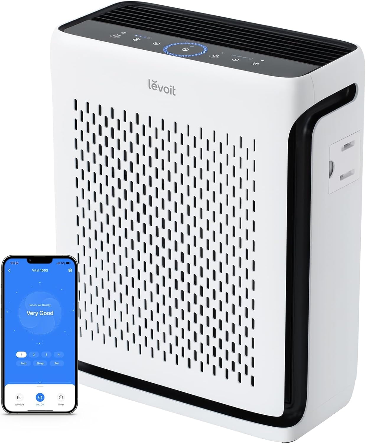 Air Purifier for Home Lar Room Up to 1073Ft² with Air Quality Monitor ...