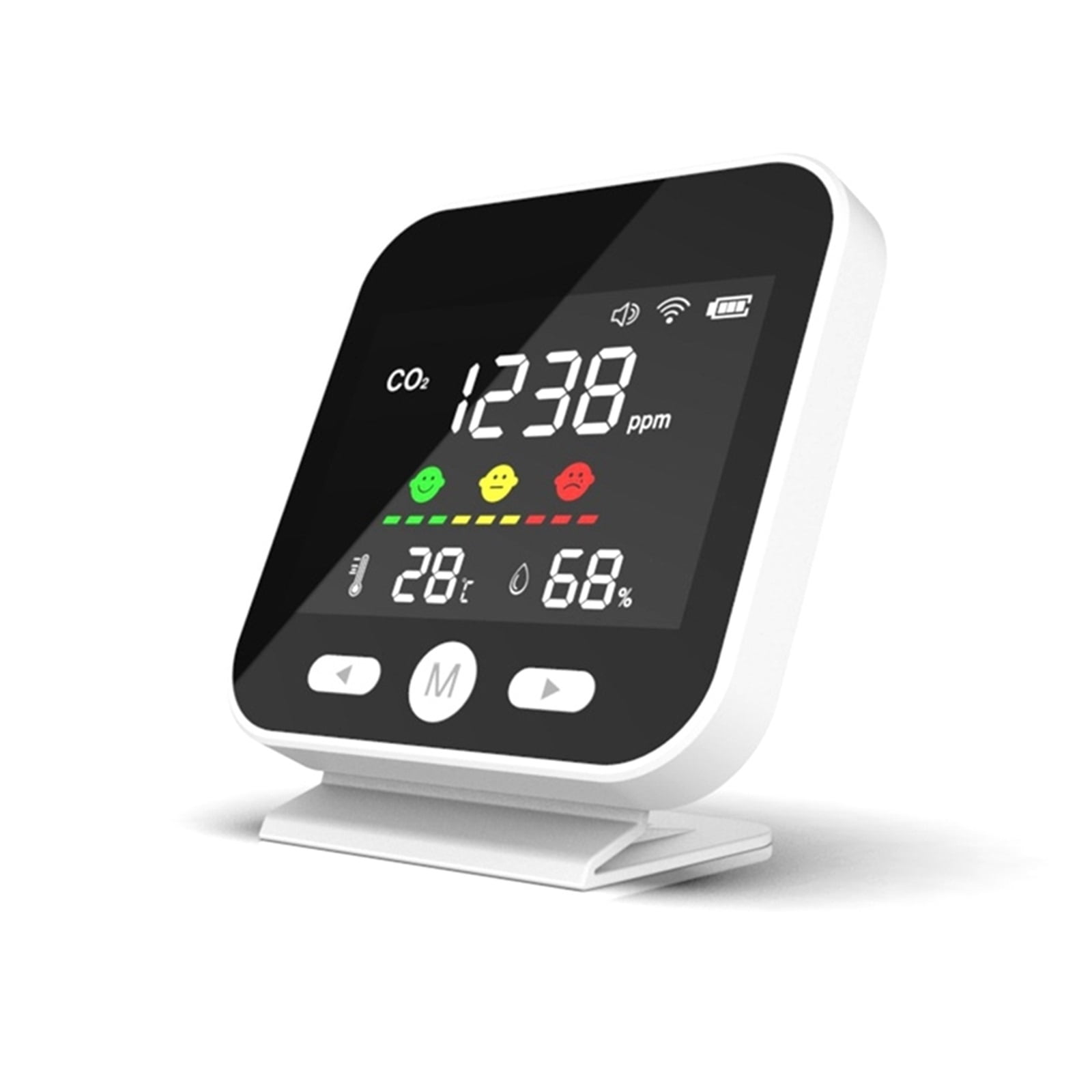 Air Quality Monitor CO2 Carbon Dioxide Meter Temperature Humidity Measuring Detector NDIR ...