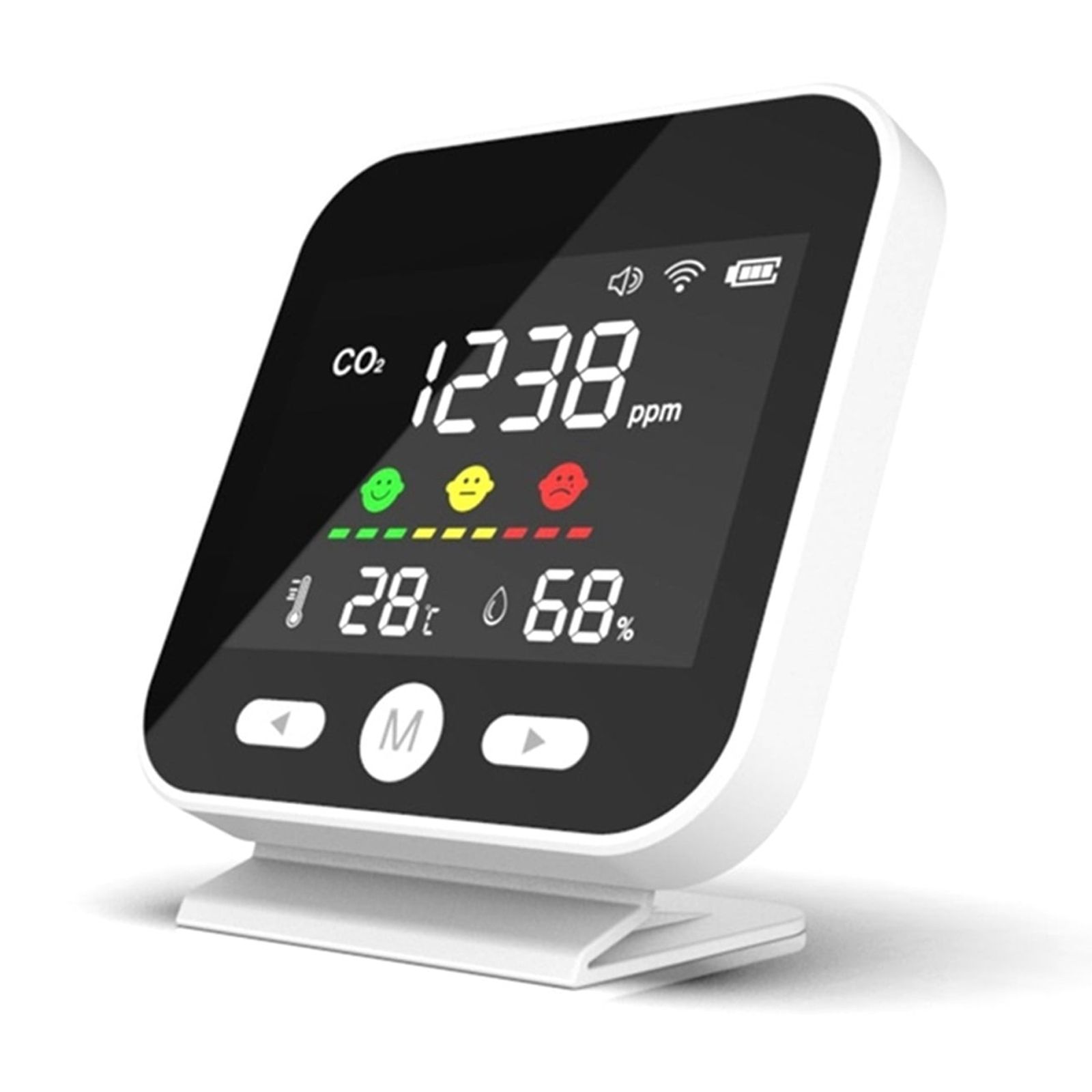 Air Quality Monitor CO2 Carbon Dioxide Meter Temperature Humidity ...