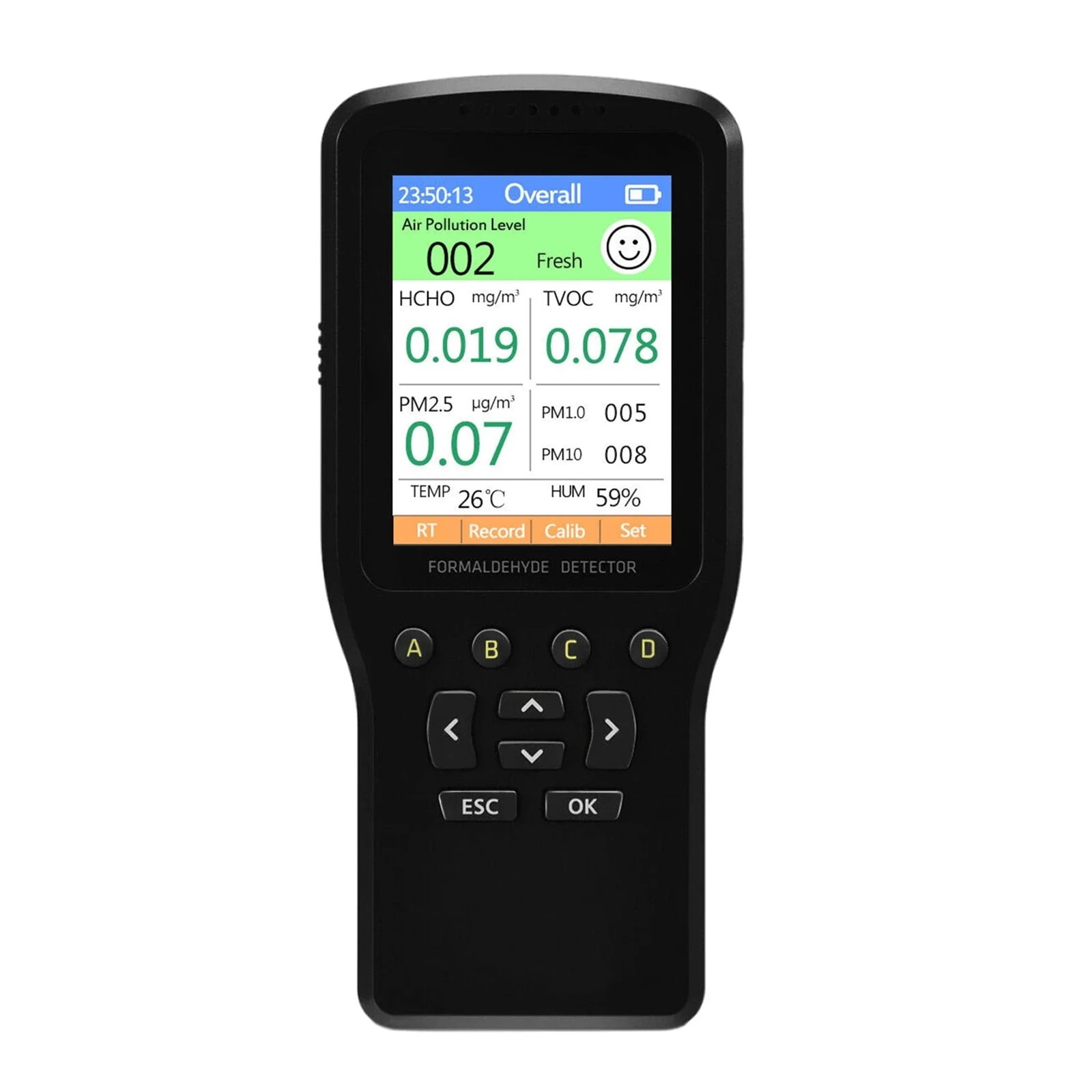 Air Quality Monitor Detector Accurate Test Formaldehyde HCHO TVOC PM1 ...