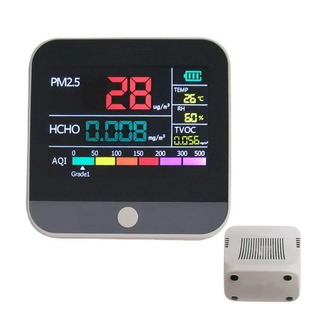 Air Quality Monitor Smart Formaldehyde Detector Accurate CO2 TVOC HCHO ...