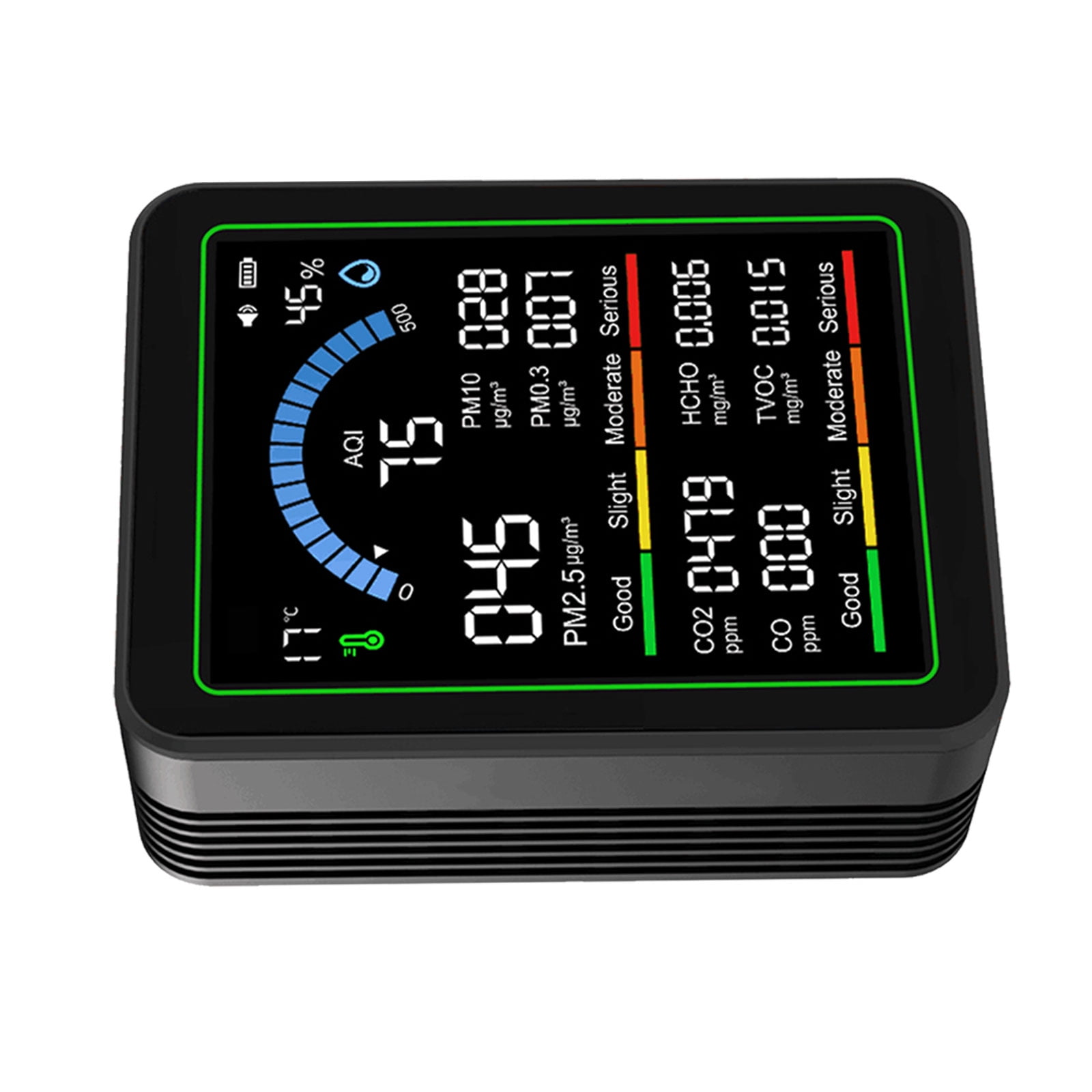 Air Quality Monitors, Detects PM2.5, CO2, PM10,PM 1.0, Formaldehyde ...