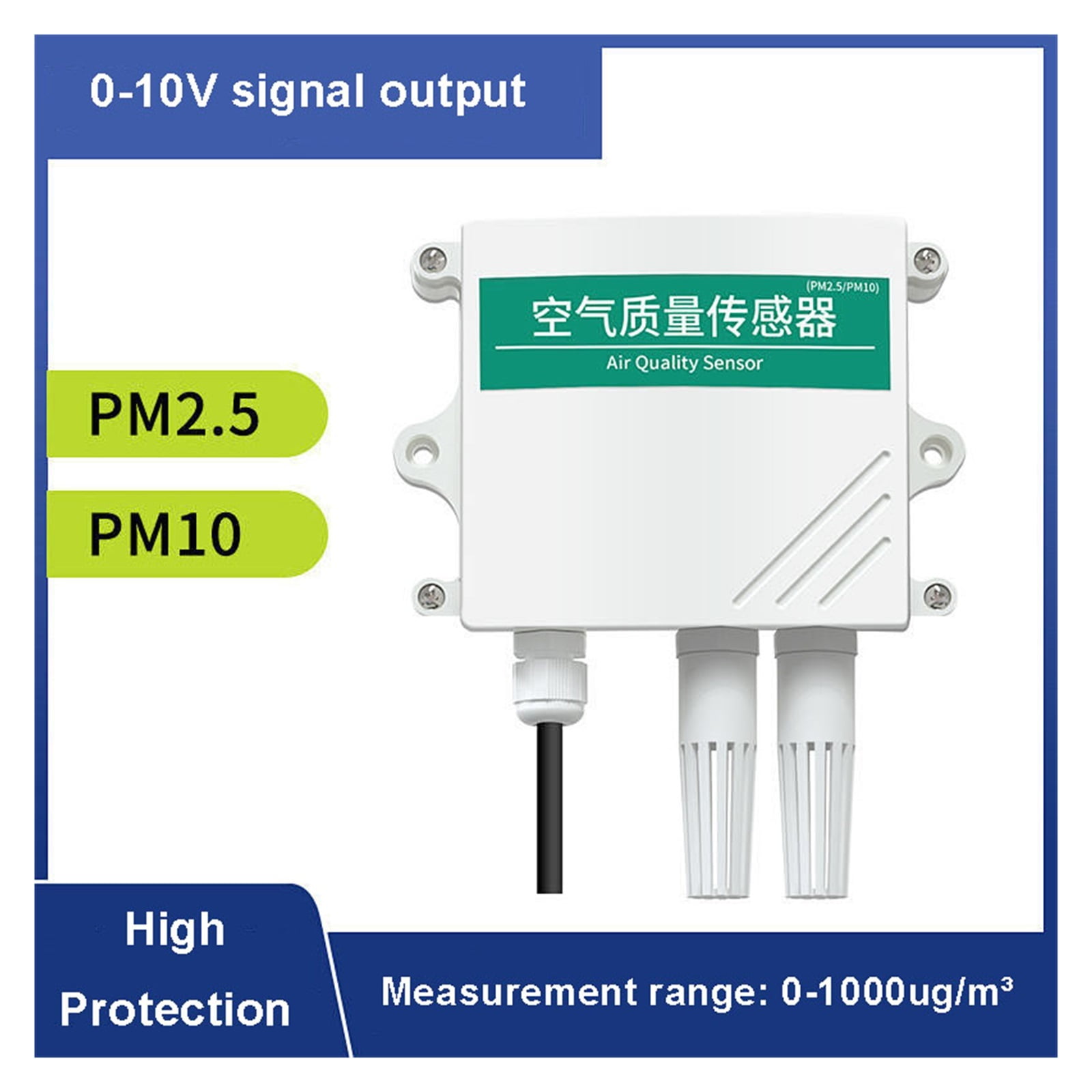Air Quality Sensor Temperature And Humidity PM2.5PM10 Industrial Pollution Gas Detection Dust ...