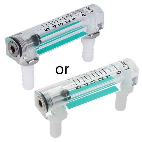 Air Rate Gauge 1~5LPM Air Measuring Flowmeter Meter Recorder with Black ...