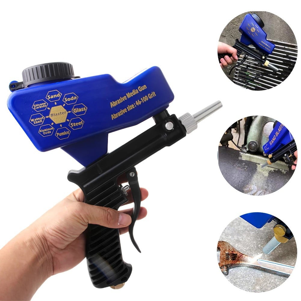 Air Sandblasting Machine Hand Held Sand Blaster Portable Shot Media ...