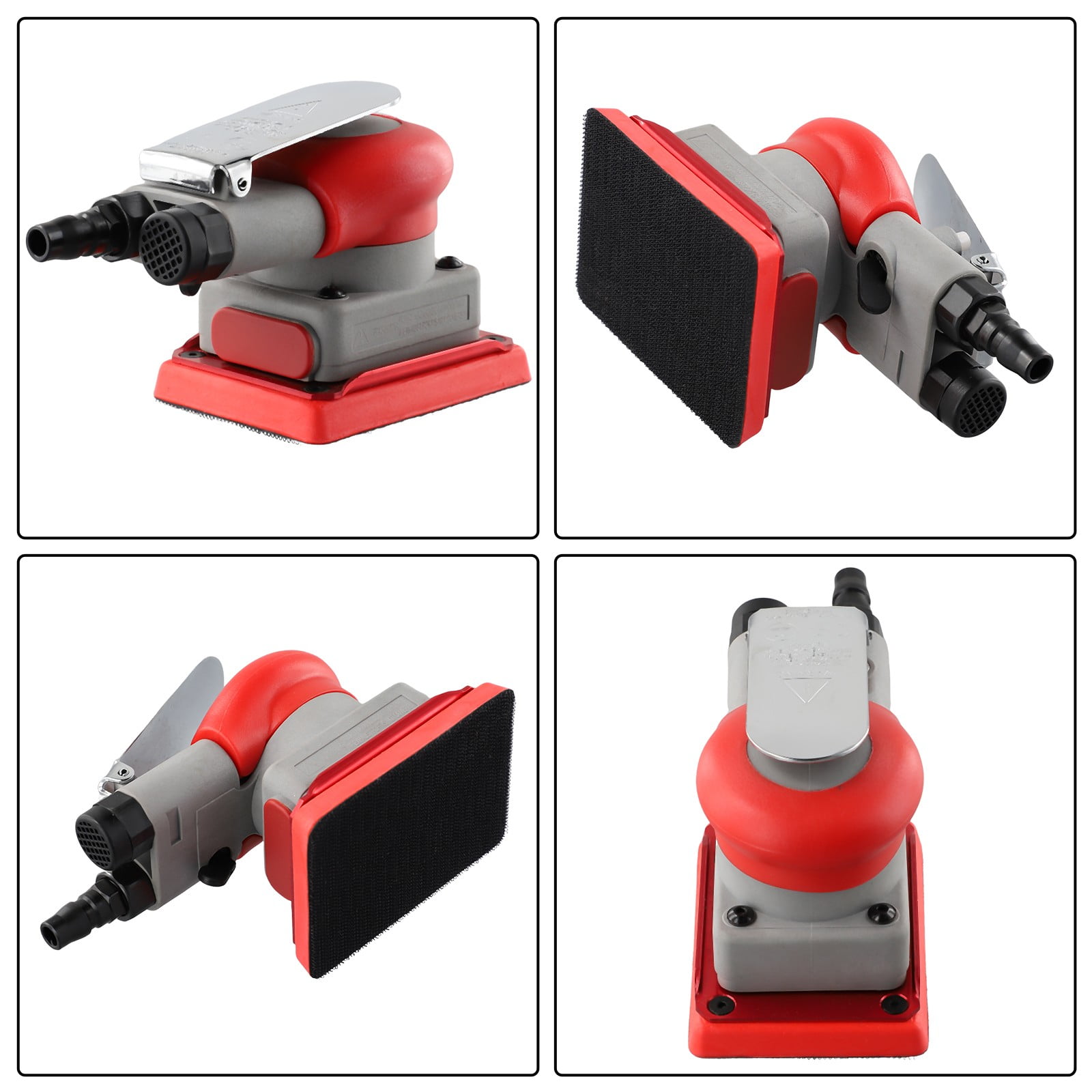 Air Sander 75*100Mm Red Square Pneumatic Grinder Polishing Rust Removal ...